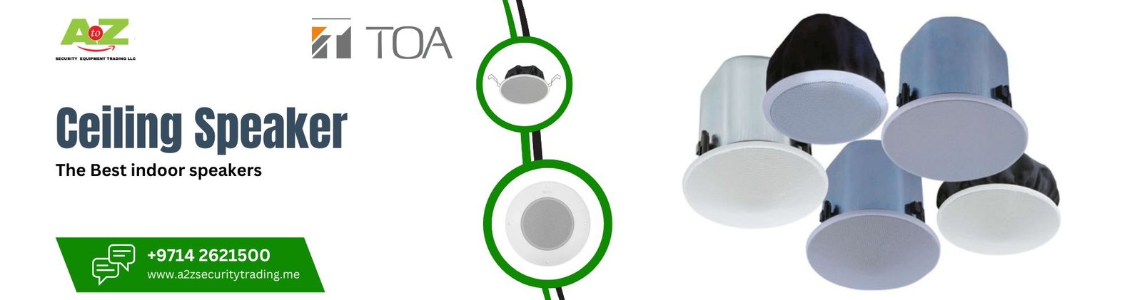 TOA Ceiling Speaker For Clear & Discreet Audio